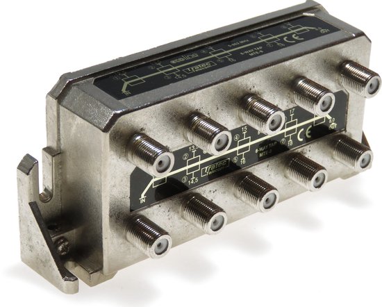 Tratec MTE-8 coax aftakelement - 8-voudige tap splitter - 5–862 MHz - 8 ...