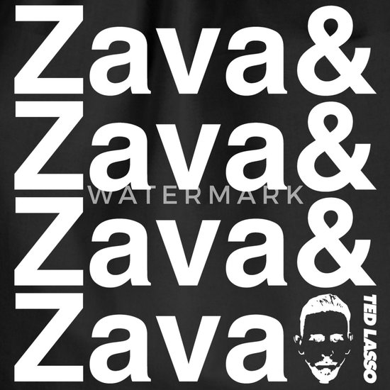 Spreadshirt Ted Lasso Zava Writting In Wit Gymtas | bol