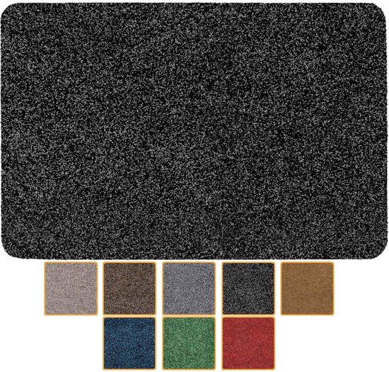 Stunq® Robuuste Zwarte Schoonloopmat voor Entree en Binnenruimtes, 40 x ...