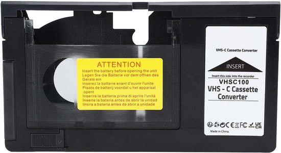 VHS C Cassette Adapter - Compatibel met VHSC SVHS Camcorders ...