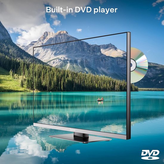 22 inch 12V Smart TV met DVD-speler - Full HD 1080P Google TV voor ...