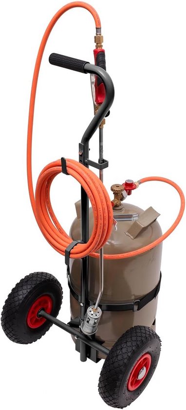Stevige Transportkar voor Gasflessen en Planten - Solide Banden | bol