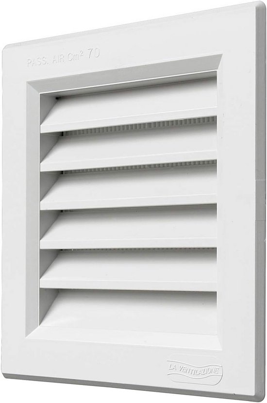 Inbouw Ventilatie Rooster Wit 140x140 cm met Hor tegen Insecten | bol
