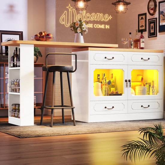 Uitschuifbare Bartafel – Barmeubel – Hoogtafel – Drinktafel ...
