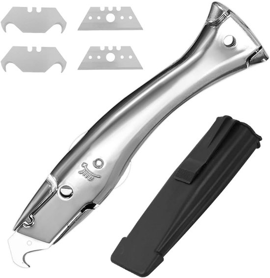 Tapijtmes met Haakmessen en Trapeziummessen - Aluminium Handgreep ...