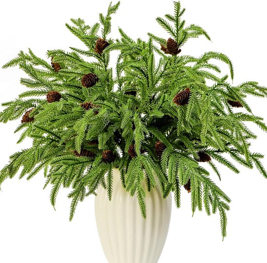 Decoratieve Kunstmatige Dennentakken met Dennenappels 43 cm - Groene ...
