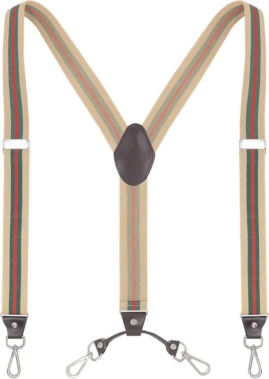 Sterke Heren Bretels met Zwenkhaak - 3,5 cm Breed, Zwart | bol
