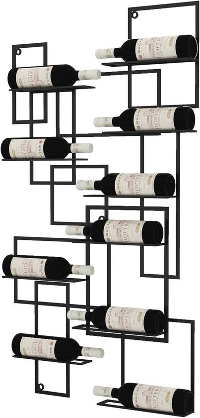 Porte-vin mural pour 10 bouteilles – Porte-vin élégant et pratique pour ...