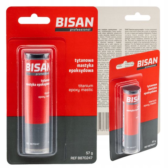 Titan Epoxy Plamuur 57g - Snel uithardend, 2-componenten ...