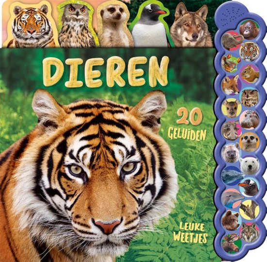 Interactief Geluidenboek met 20 Dierengeluiden en Weetjes voor Kinderen ...