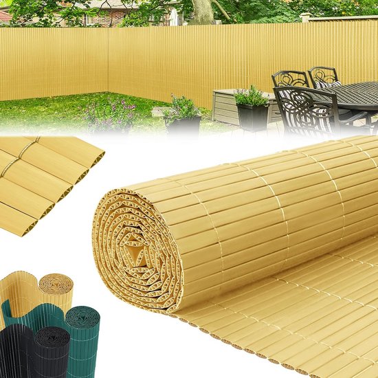 PVC Balkon Bekleding Rol 5 Meter - Weerbestendige Inkijkbescherming ...