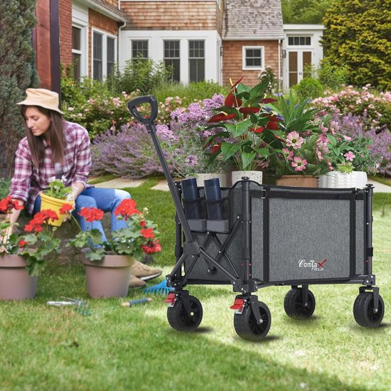 Opvouwbare Bolderkar voor Strand, Tuin en Camping - 120L Capaciteit ...