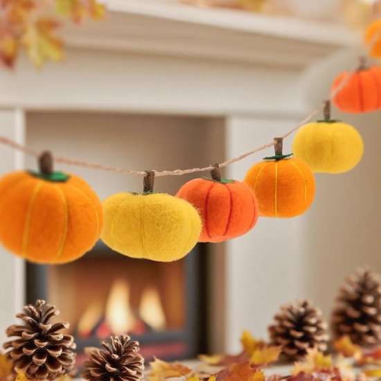 Famanu – Mini pompoen decoratie set, herfstinterieur en ...