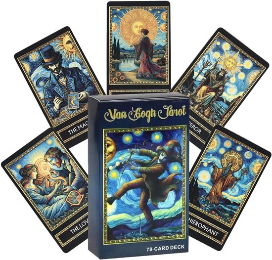 Tarotkaarten Set - 78 Kaarten voor Beginners met Uniek Zonnebloem ...
