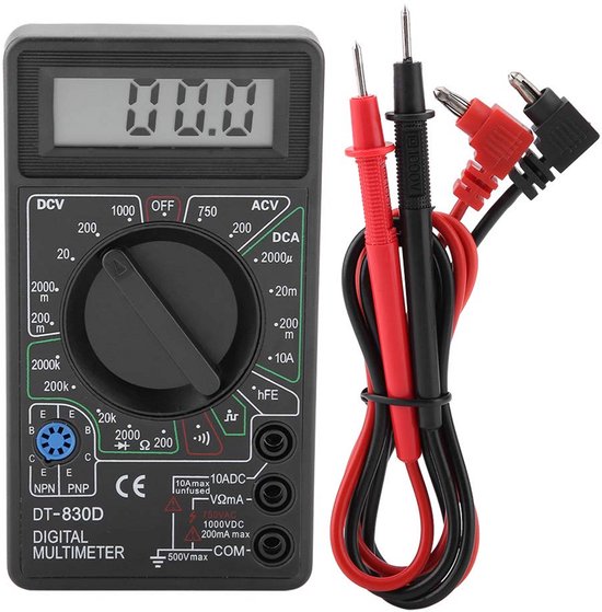 Digitale Multimeter met LCD Display voor Spanning, Stroom en Weerstand ...