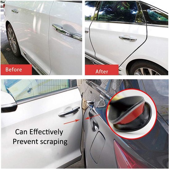 Universele Rubberen Autodeur Randbeschermstrip 5 Meter - Bescherming ...