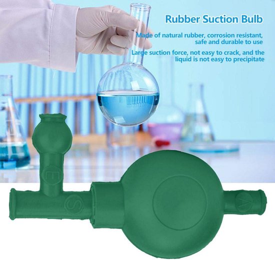 Laboratorium Pipet Bulb met 3 Kleppen voor Nauwkeurig Pipetteren | bol