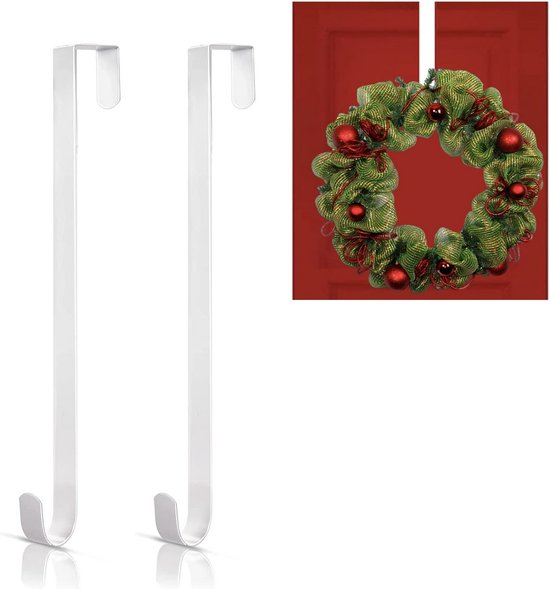 Metalen Kranshaak voor Dikke Deuren - Over de Deur Hanger voor Kerst en ...