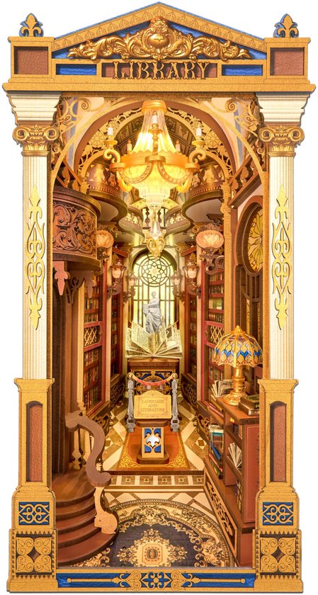 Robotime Book Nook Library of Wonders - Rolife Stories in Books Series ...