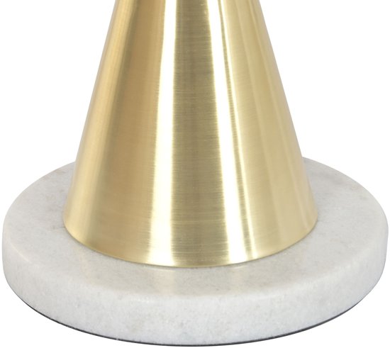 Atmosphera Bijzettafel / salontafel Elegance - goud - metaal / marmer ...