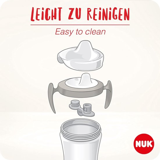 Nuk Fles Evolution Trainer Cup roze, 230ml, 6 m+ 230.ml | bol