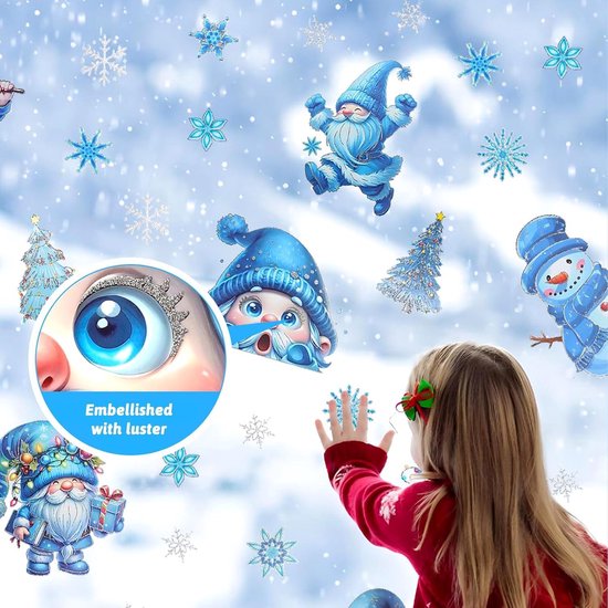 Vensterafbeeldingen Kerstmis, Raamstickers Kerst, Zelfklevend Statische ...