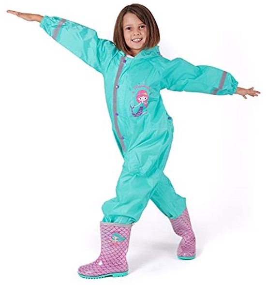 Waterdicht Regenpak voor Kinderen met Reflecterende Details - Jumpsuit ...