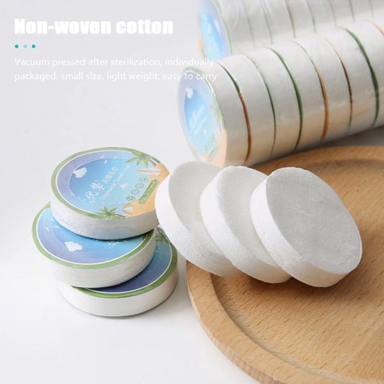 Draagbare Gecomprimeerde Handdoeken voor Reiniging en Camping 30 * 60cm ...