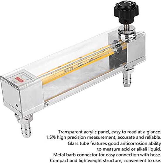 Glasbuis debietmeter - Voor vloeistof - 10-100 ml/min ...