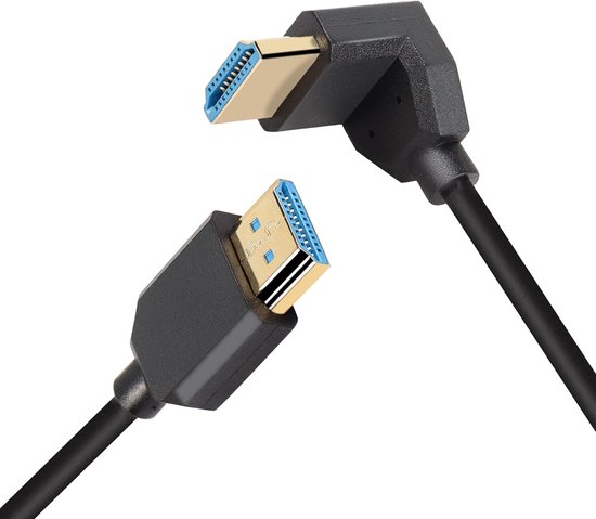 Korte 8K HDMI 2.1 Kabel 30cm - Ultra High Speed met 90 Graden Hoek | bol