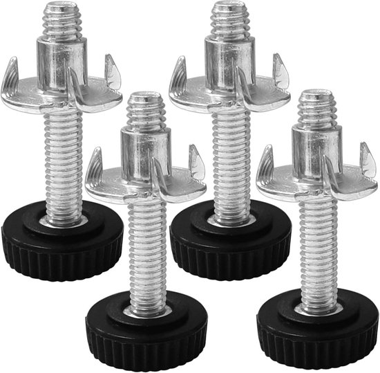 4x Verstelbare Meubelpoten met Stelschroef - M4, M5, M6 Set | bol