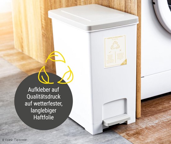 Stickers Afvalscheiding Oud Glas Blauwgroen Zelfklevend A4 Set | bol