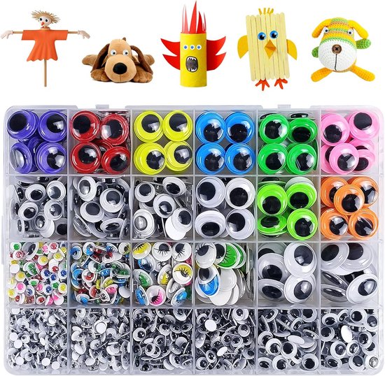 1680 Zelfklevende Oogjes Diverse Maten voor Knutselen, Decoratie en DIY ...