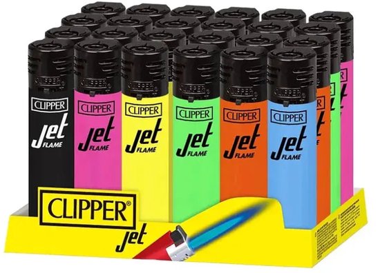 Clipper CKJ11 Jet Flame Shiny Colors Display (24 stuks) | bol