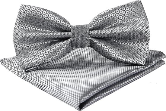Verstelbare Vlinderdas en Pochet Set - Cadeau voor Mannen in Luxe Doos ...