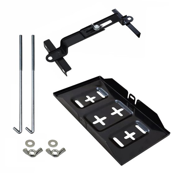Inovra - Universele Auto Accu Tray met Klemmen en Verstelbare Metalen ...