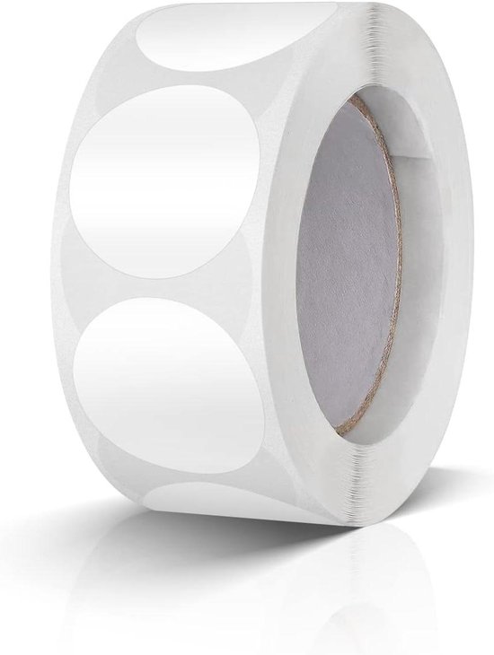 Kleurcodering ronde stickers 25 mm - 500 zelfklevende etiketten op rol ...