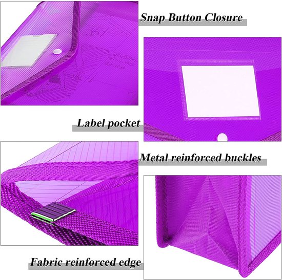 Documentenmap zwart - waterdicht en doorschijnend - 2 stuks | bol