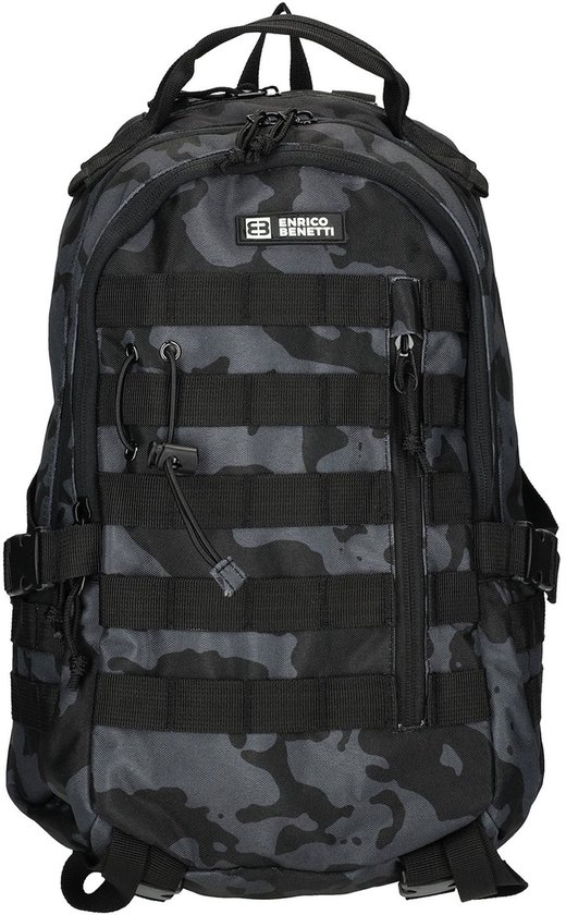 Enrico Benetti Arizona Laptop Backpack 15 black camouflage | bol