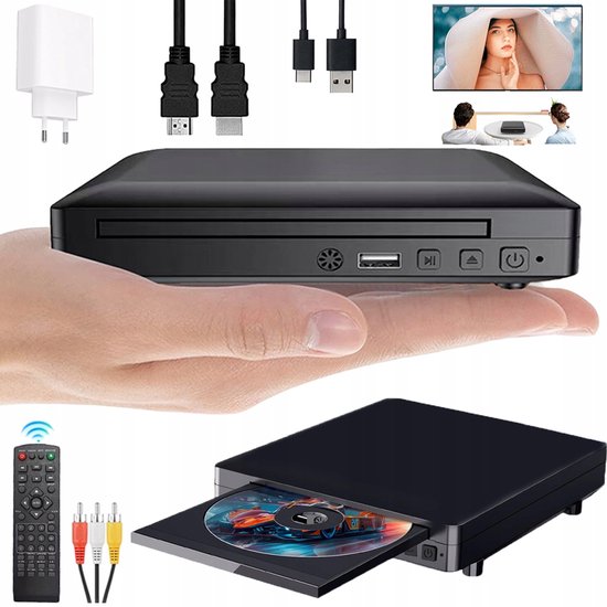 DVD-speler - CD-speler - met HDMI AV-uitgang - USB-ingang - HD1080P ...