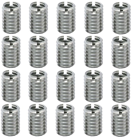 20 stuks 15 mm schroefdraad m8 op m6 - inschroefmoer M8 M6 - 303Cu ...