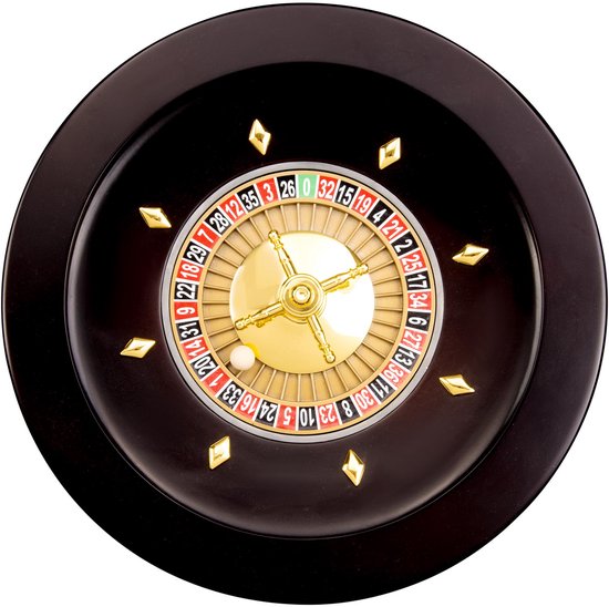 Roulette, 36 cm zwart hout | Games | bol