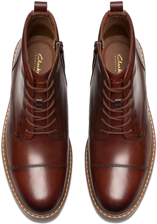 Clarks Aldwin Cap - heren laars - bruin - maat 41 (EU) 7 (UK) | bol