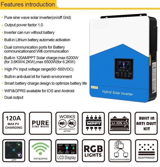 Onduleur solaire hybride – Onduleur Solar – Convertisseur d'énergie ...