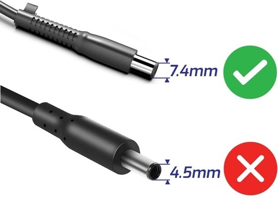 65W Laptop Oplader geschikt voor Dell Latitude E5250 E5270 - Smart Pin ...