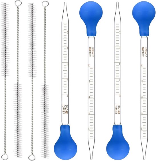 Ensemble de pipettes en Glas - 5 pièces pour usage en laboratoire | bol