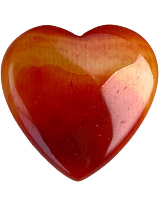 Edelsteen hart 30 mm Carneool | bol