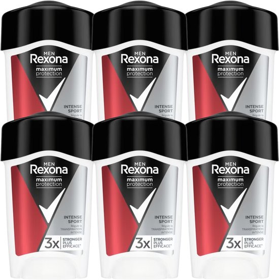 Rexona Deo stick - Creme Men – Max Protection - Intense Sport - 6 stuks ...