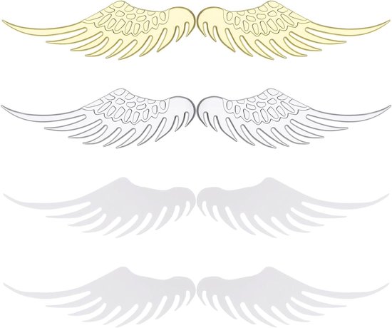 Allecto Plus - Auto Accessoires - Set van 2 paar 3D engelenvleugels ...