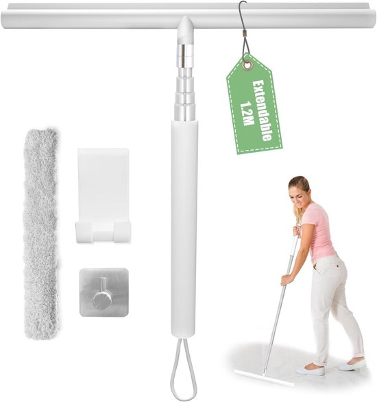 Verstelbare Douchewisser 30-120 cm - Siliconen Trekker voor Badkamer ...